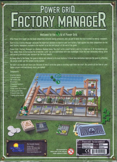 Power Grid, Factory Manager